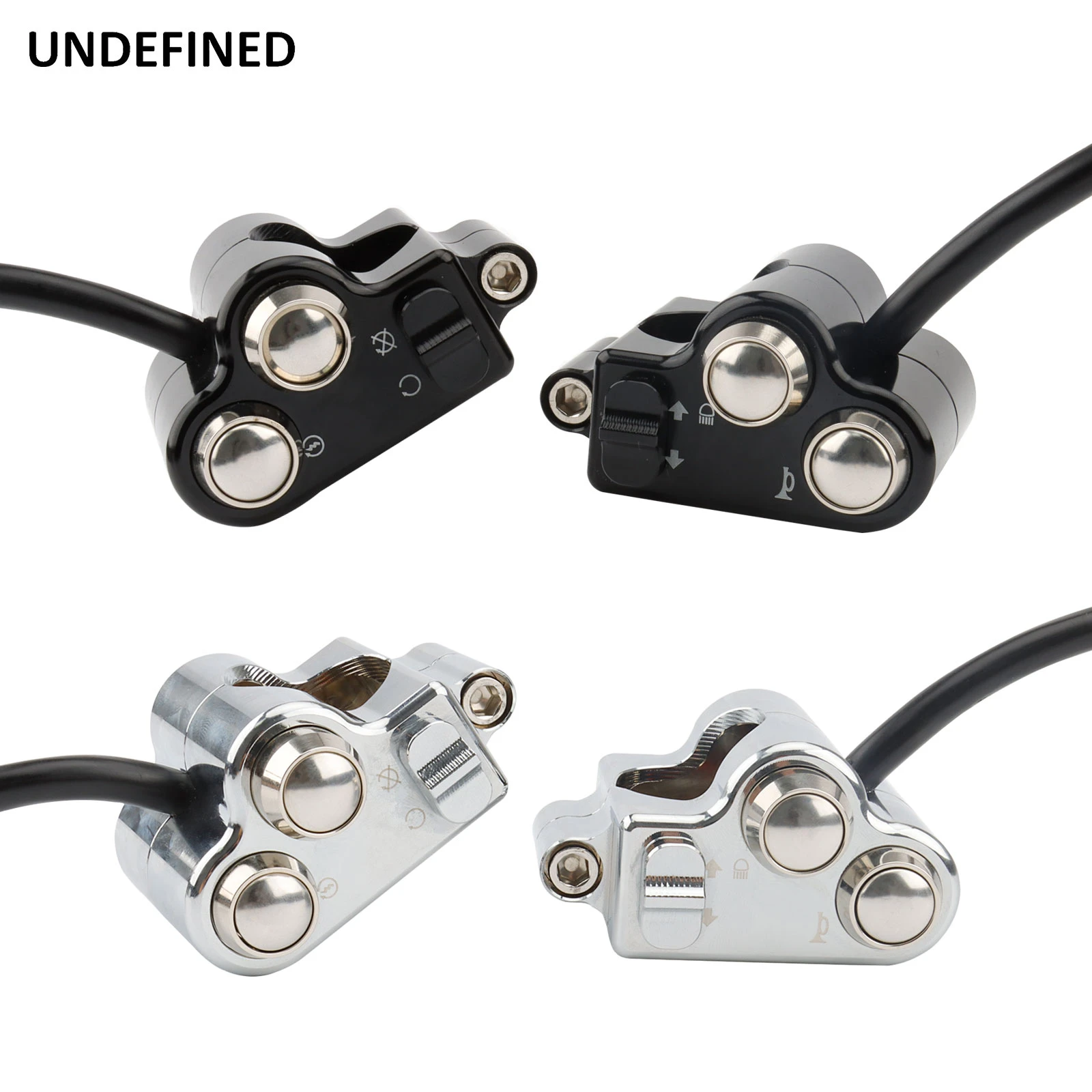 1"25mm Motorcycle Handlebar Control Switch For Harley Touring Softail ...