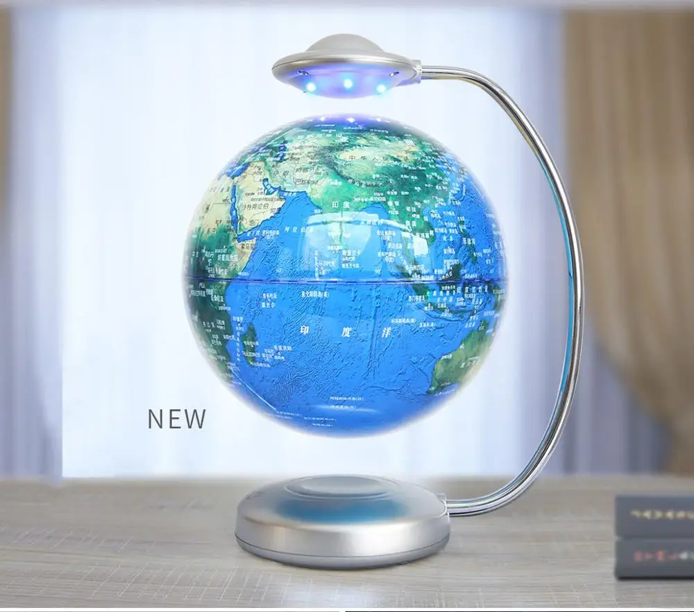 Magnetic Levitation Floating Constellation Globe 8" Illuminated World ...
