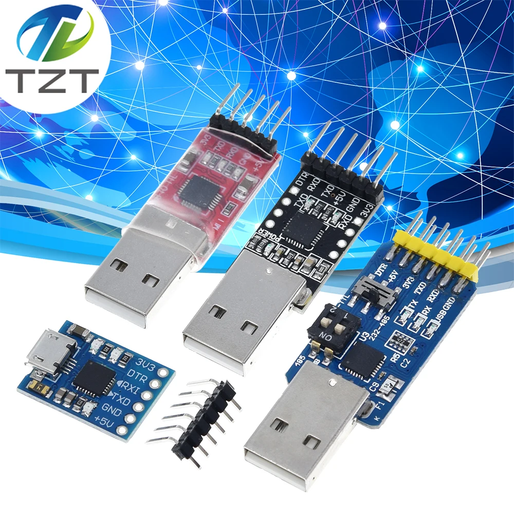 Cp2102 Usb 2.0 To Uart Ttl 5pin Connector Module Serial Converter Stc ...