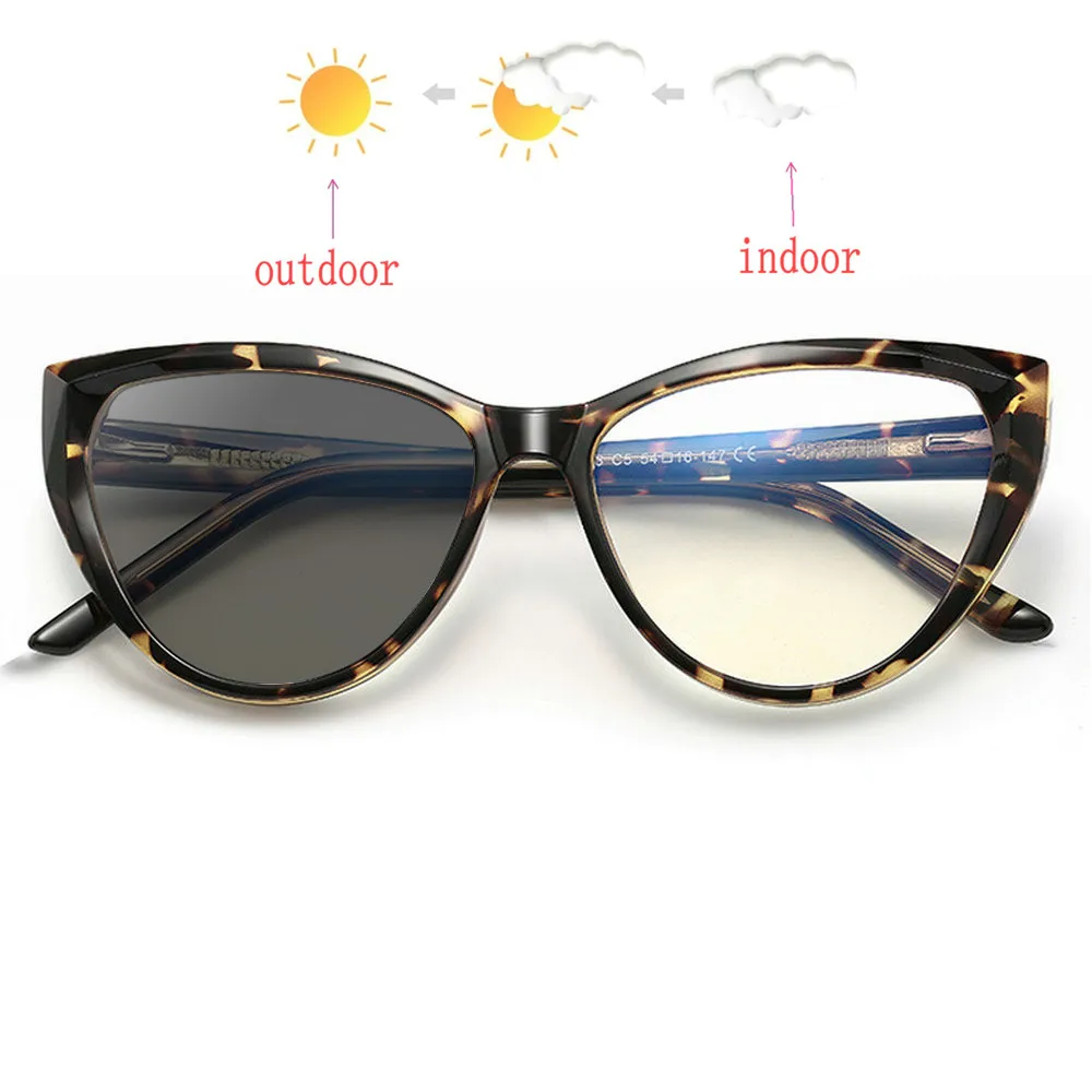 Women Men Extra Large Photochromic Reading Glasses Retro Leopard Print Women Men Extra Large Photochromic Reading Glasses Retro Leopard Print
