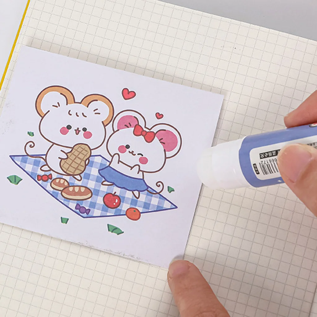Cute Cartoon Solid Glue Stick Strong Adhesives Glues for Student Tapes ...