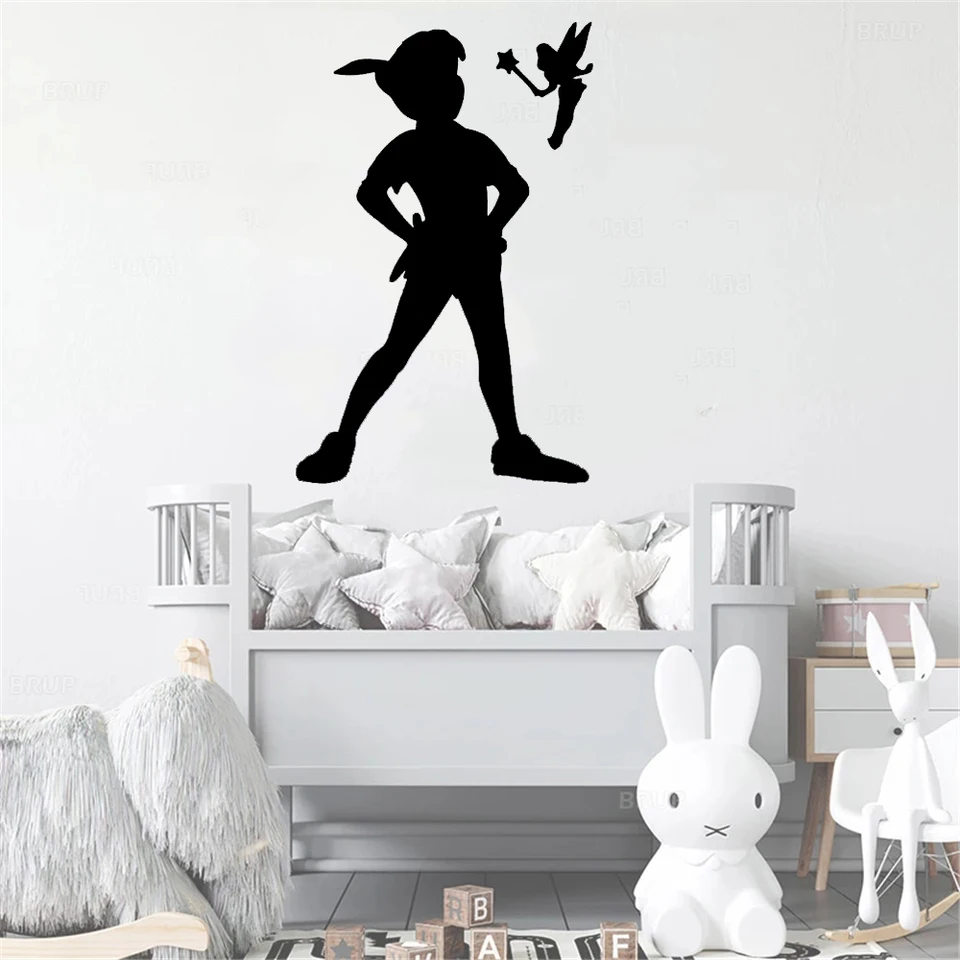 Peter Pan Wall Decal Shadow