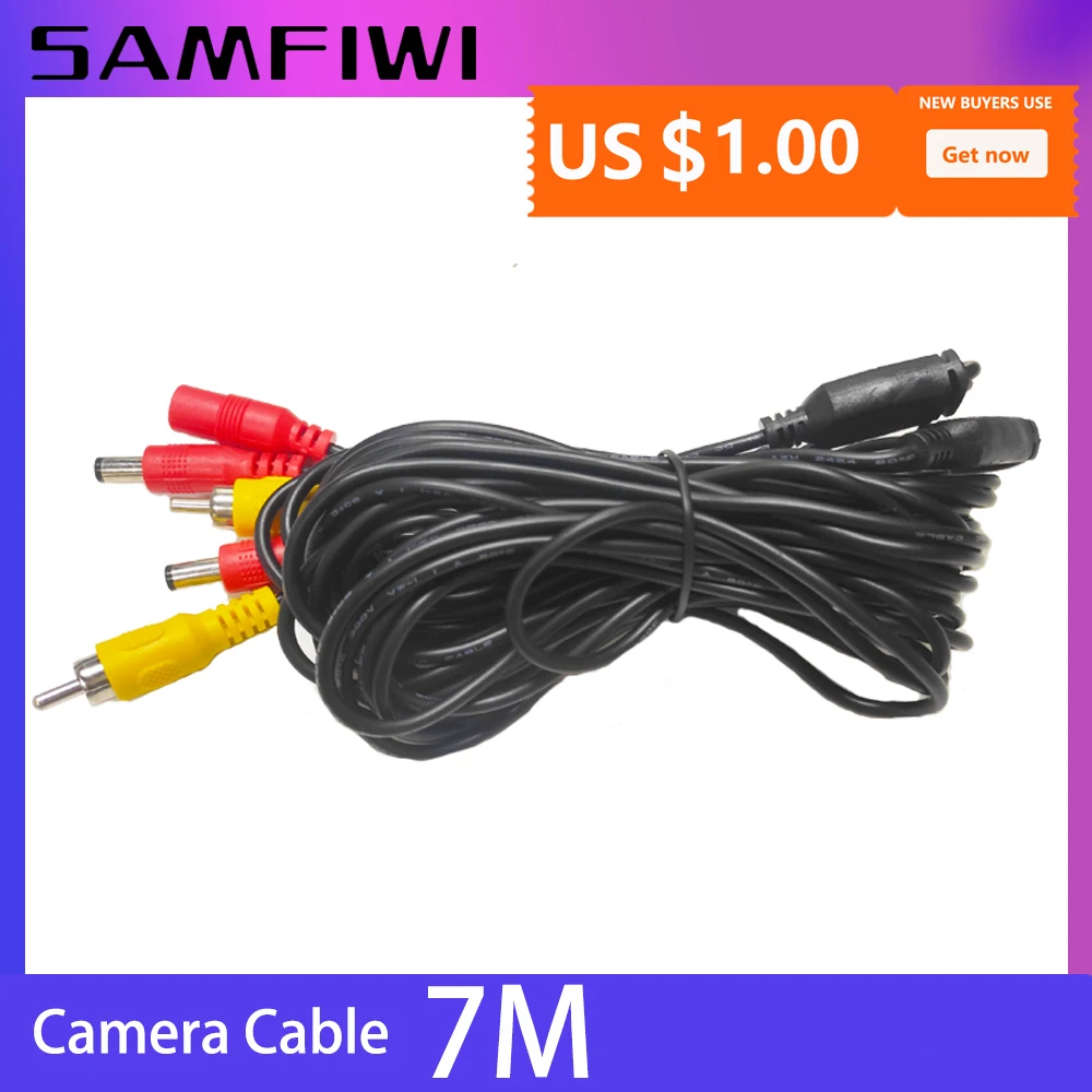 7M-Video-Cable-For-Car-Rear-View-Camera-Universal-7-Meters-Wire-For ...