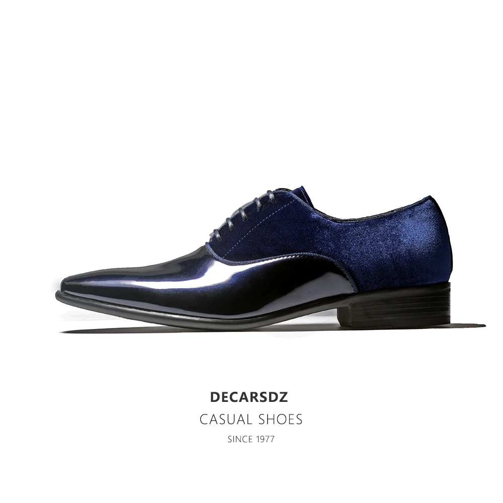 DECARSDZ Man Shoes Office Wedding Style 2021 New Luxury Patent Leather ...