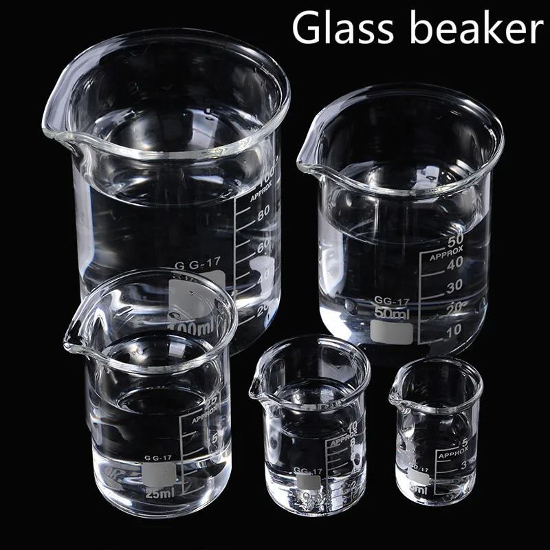 5pcs-set-5-10-25-50-100ml-Glass-Beaker-Laboratory-Measuring-Cup ...