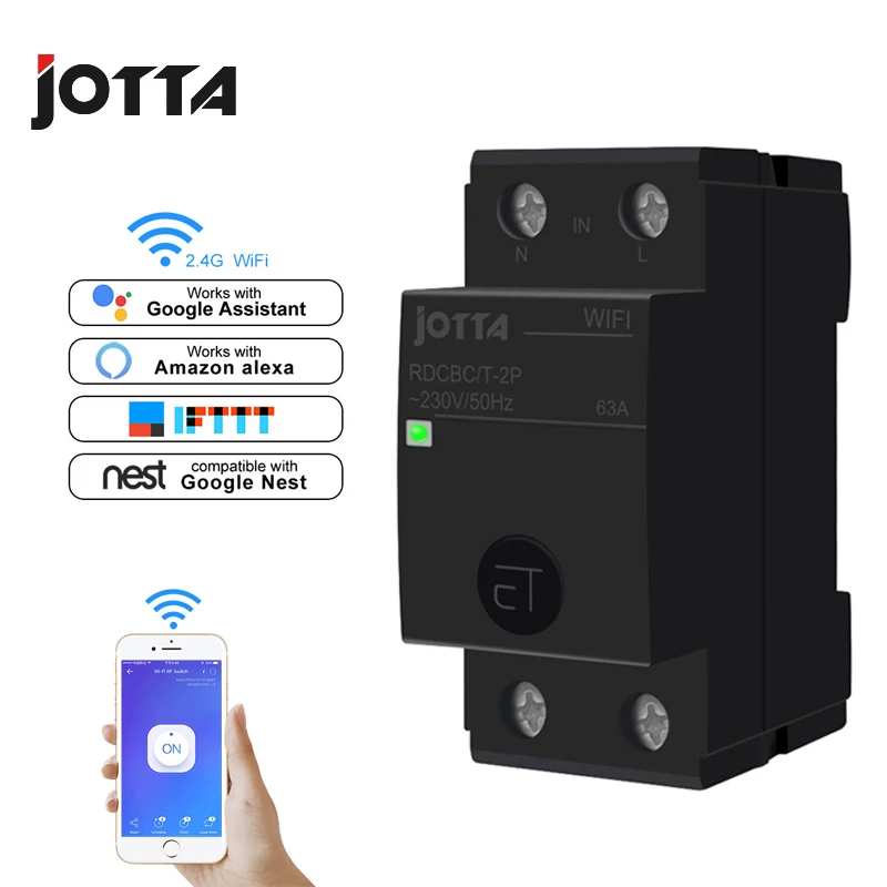 Generic 1p 2p 4p 50a 63a 80a 100a Din Rail Wifi Circuit Breaker art ...