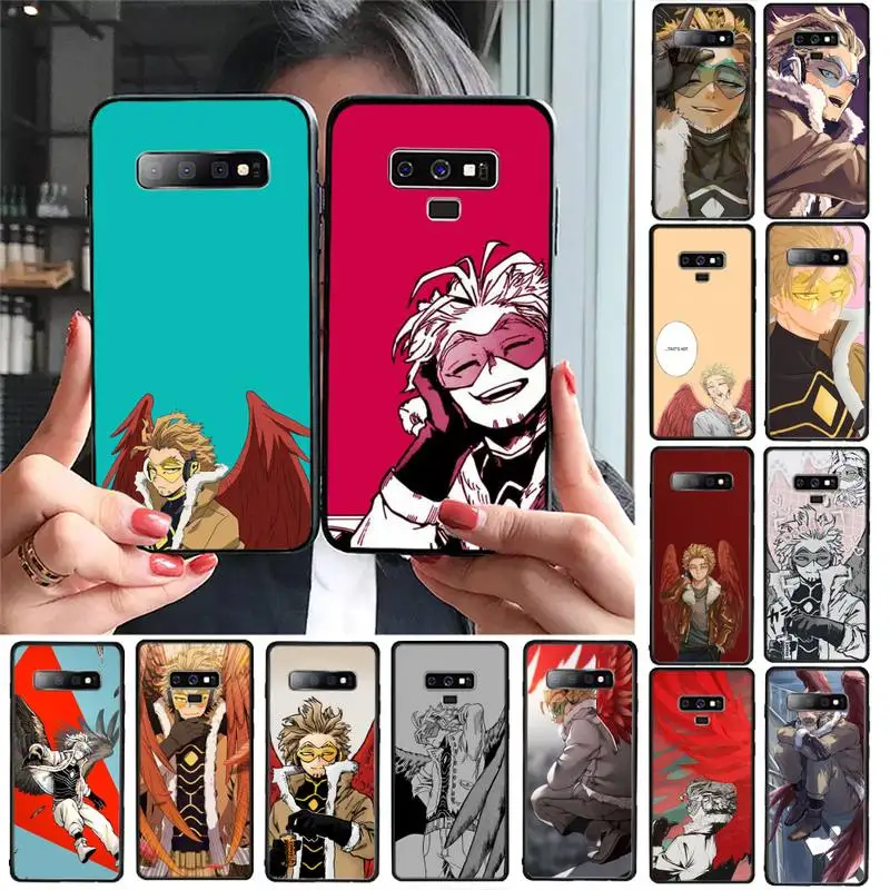 Anime MHA Hawks BNHA Phone Case For Samsung Galaxy S20 S10 Plus S10E S5 ...