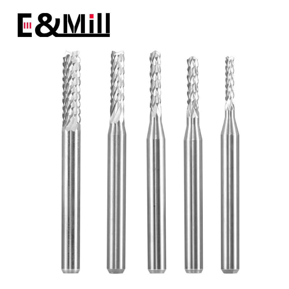 PCB Graver Carbide Tungsten Corn Cutter cutting PCB milling bits CNC ...