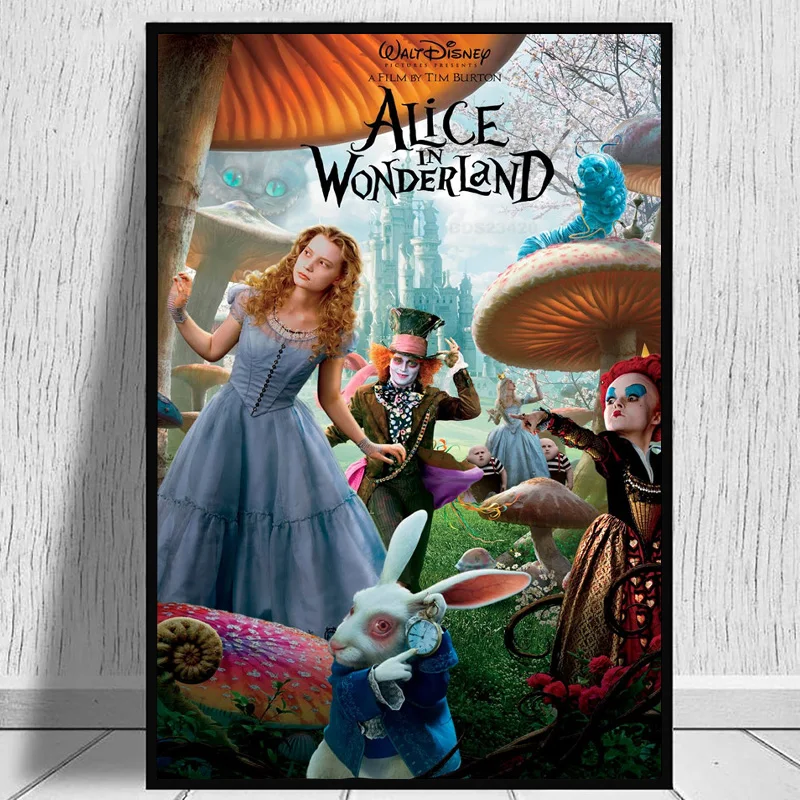 Alice In Wonderland Disney Movie Poster
