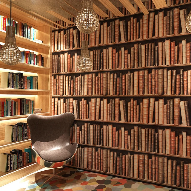 Bookshelf Wallpaper Hd
