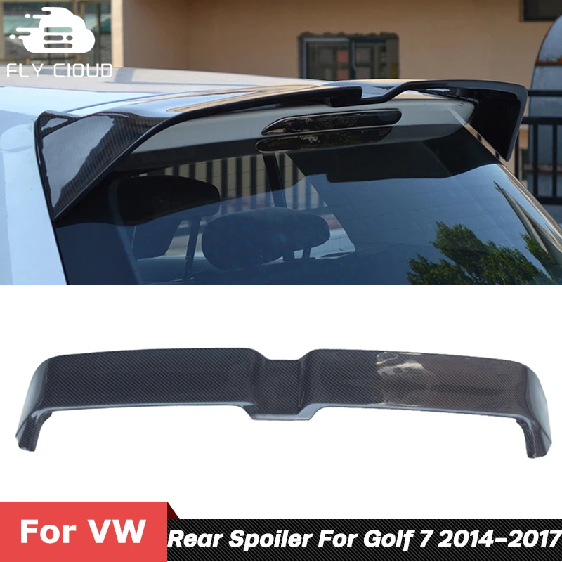 Spoiler de fibra de carbono para vw golf 7 mk7, kit de ajuste de ...