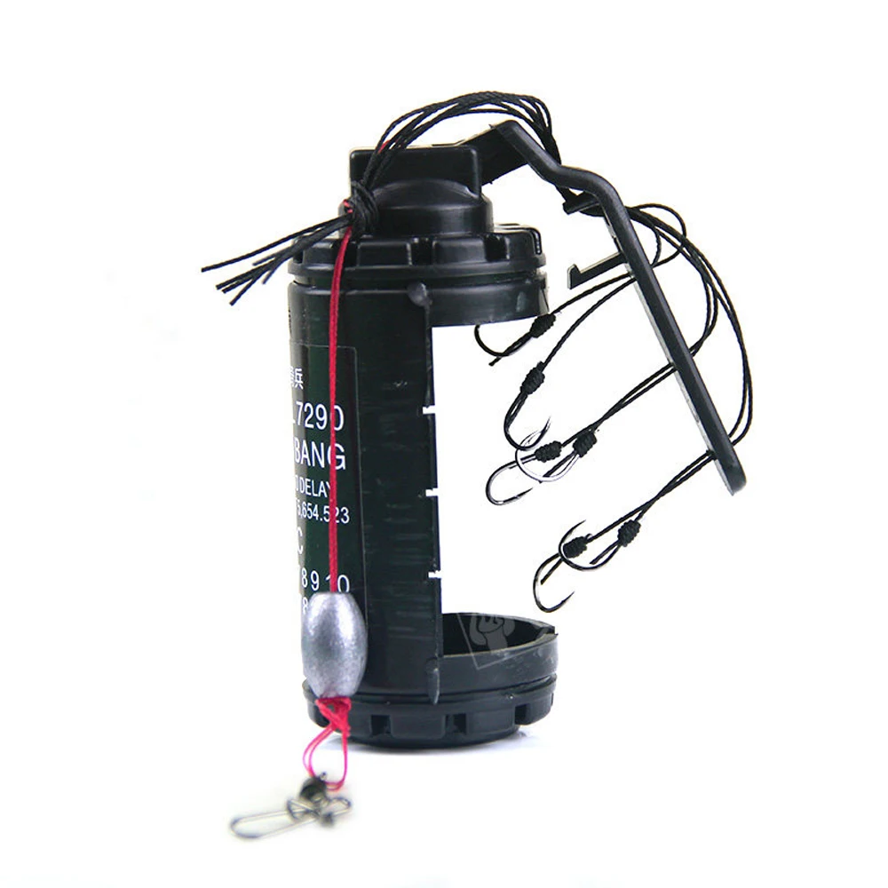 Metal Weight Cluster Explosion Hook Fish Hunting Anti-Hanging Water ...