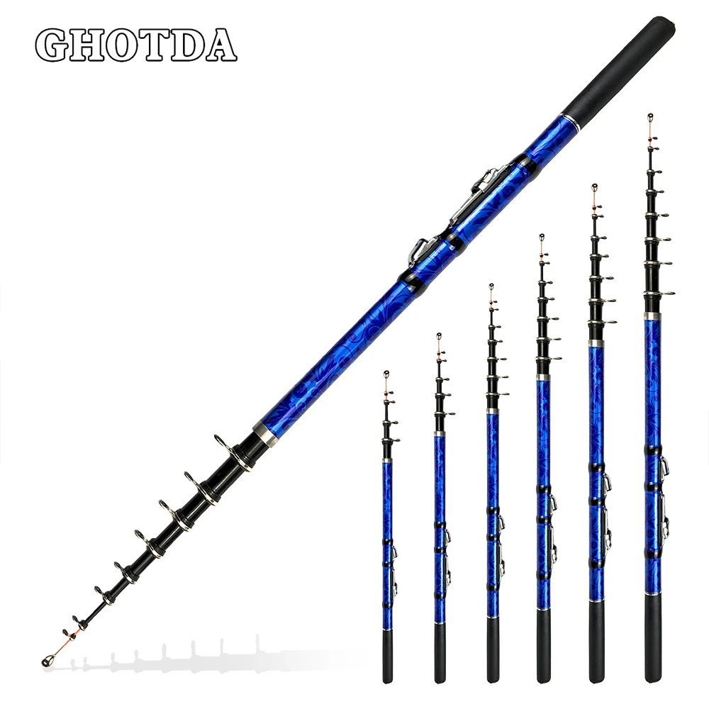 Telescopic Fishing Rod Carbon Fiber | Mini Telescopic Fishing Rod ...