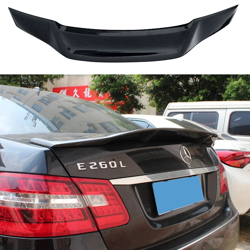 Mercedes W212 renntech style carbon fiber rear trunk wings spoiler for ...