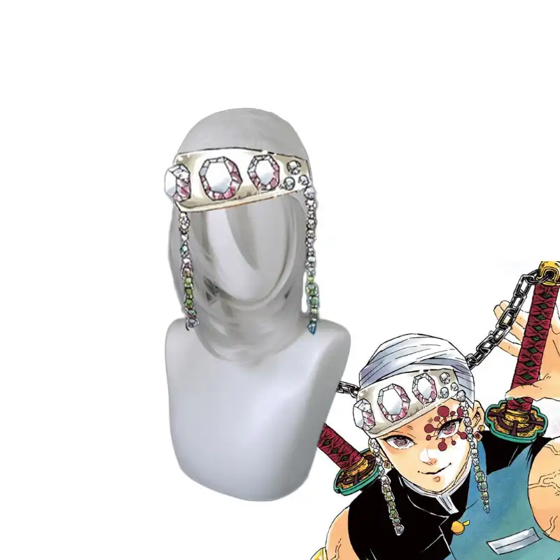 DIOCOS Demon Slayer Kimetsu no Yaiba Uzui Tengen Wigs Cosplay Headwear ...