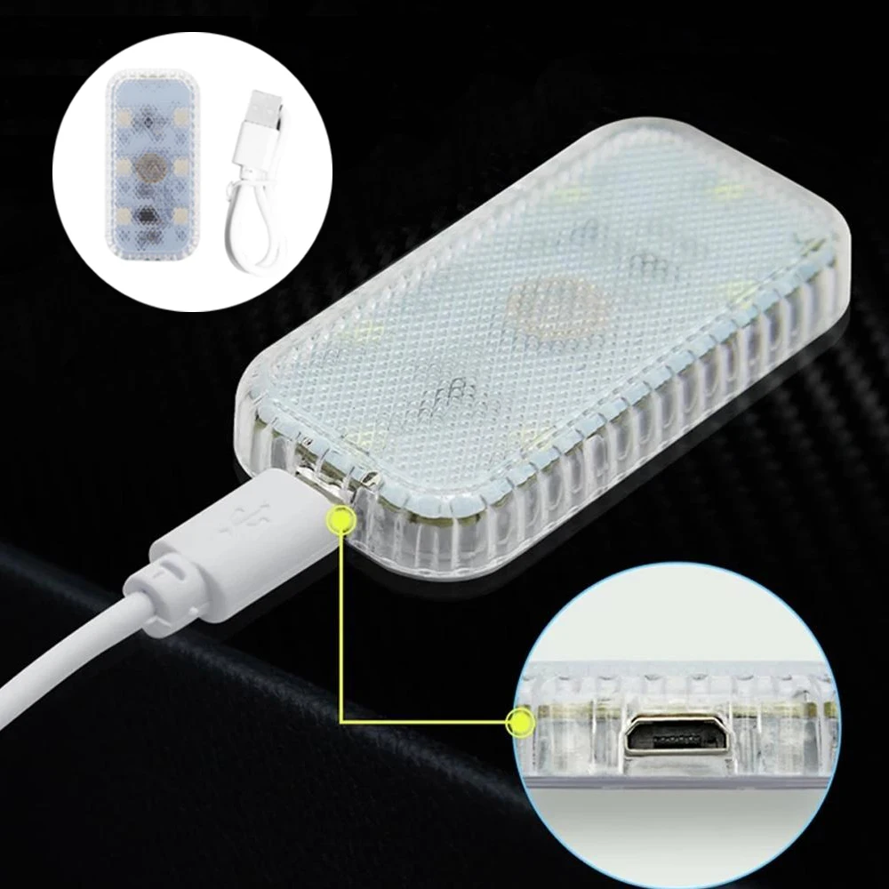 1pcs Mini Car Interior Light Wireless Led Lights Ambient Lamp ...