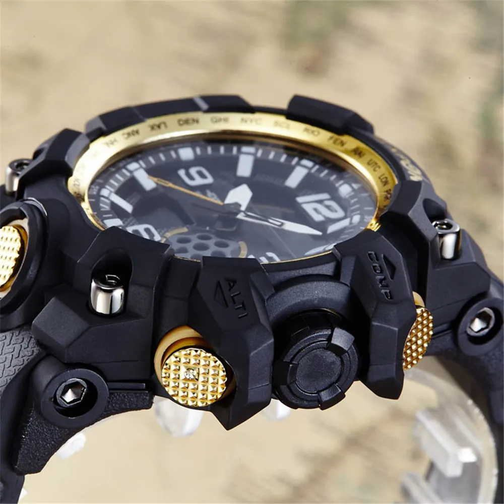 Модные спортивные цифровые часы SBAO часы светодиодный мужские ...