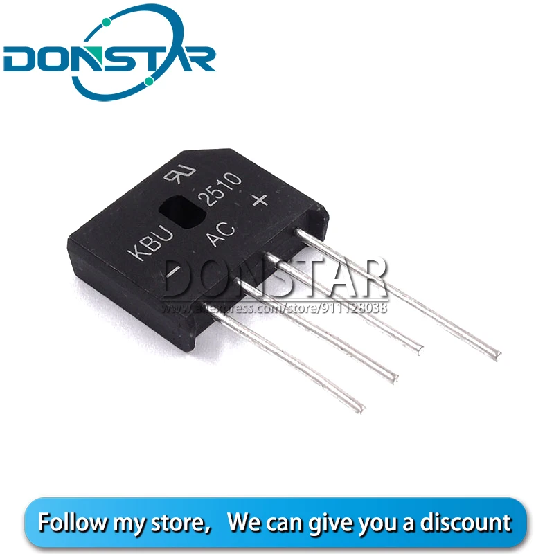 5pcs Kbu2510 Kbu-2510 25a 1000v Rectifier Bridge Diode New - Rectifiers ...