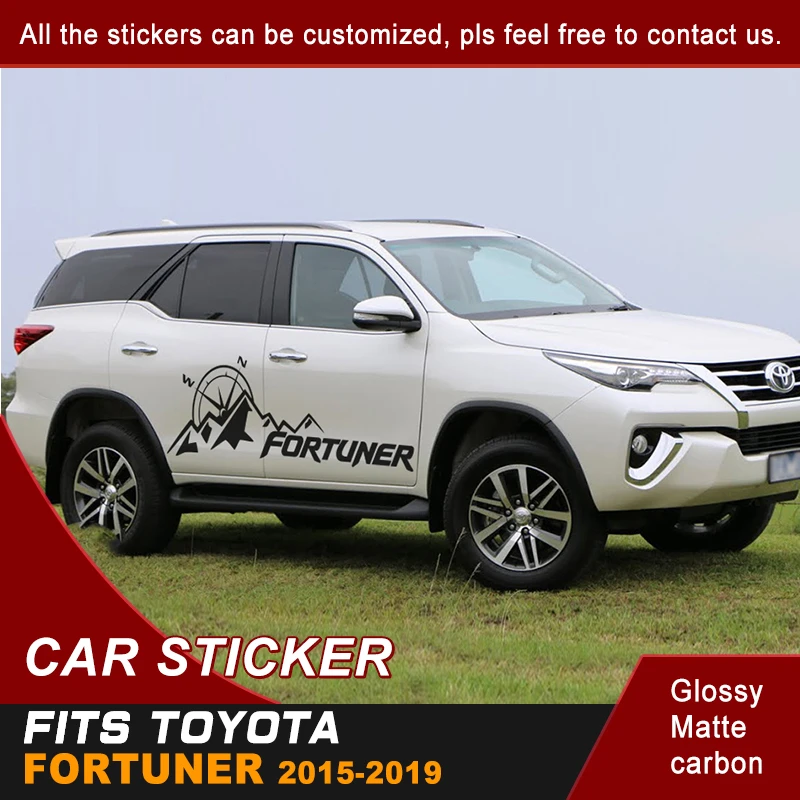 Fit For Toyota Fortuner 2015 2016 2017 2018 2019 Car Stickers Side Body ...