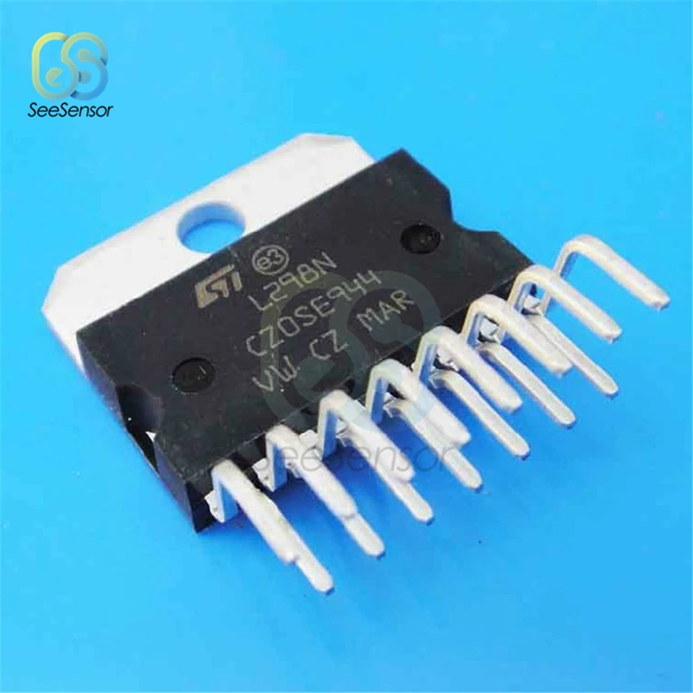 듀얼 풀 브리지 스테퍼 모터 드라이버 IC 칩, L298N ST, L298 ZIP-15 - AliExpress 13
