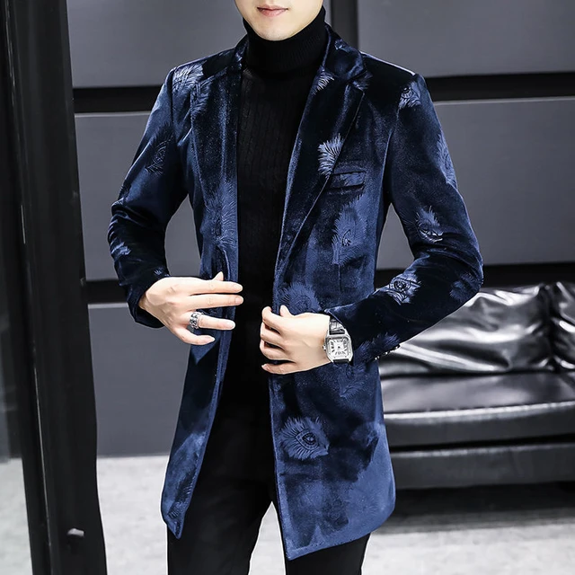 Royal Blue Coat Men