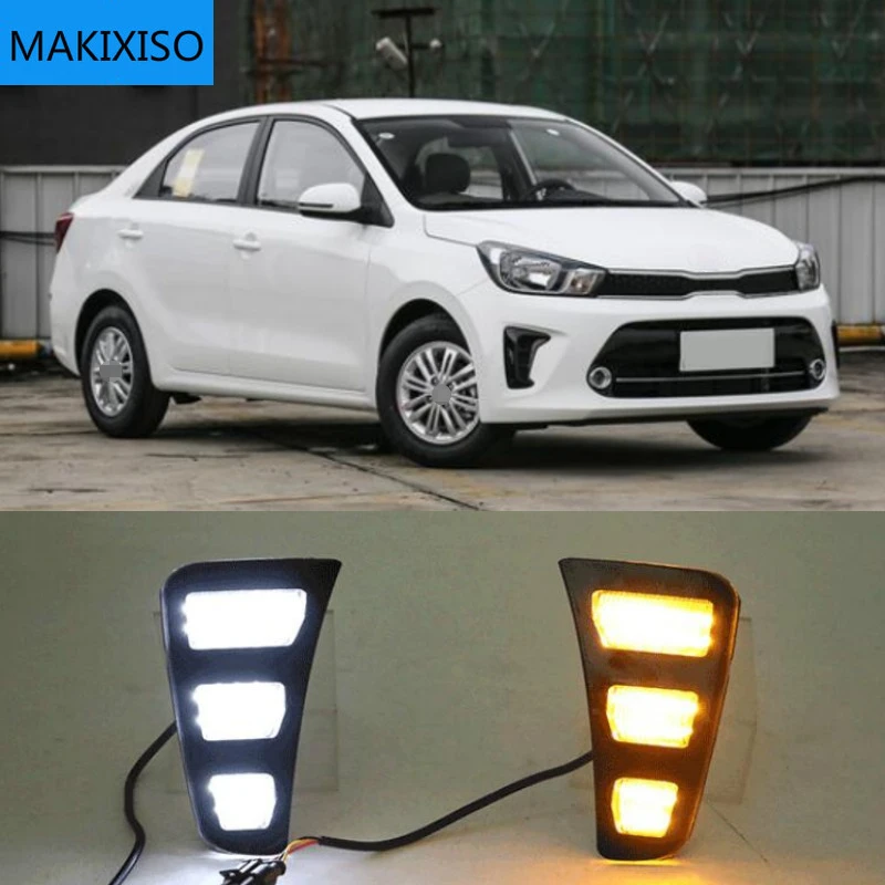 2PCS For KIA PEGAS 2018 2019 LED DRL Daytime Running Lights Daylight ...