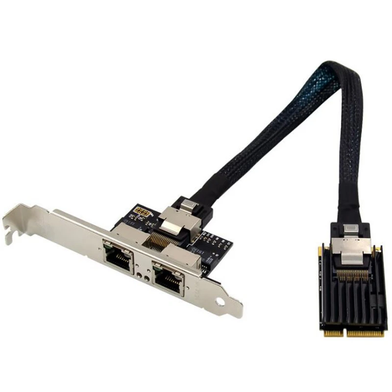 MINI-PCIE-Gigabit-Ethernet-Network-Card-Mini-PCIe-Dual-Port-1000M-RJ45 ...