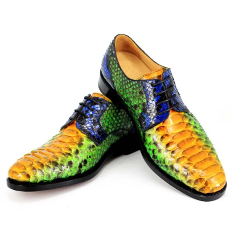 hubu-import-Python-skin-Men-shoes-Pure-manual-Python-leather-shoes-hand ...