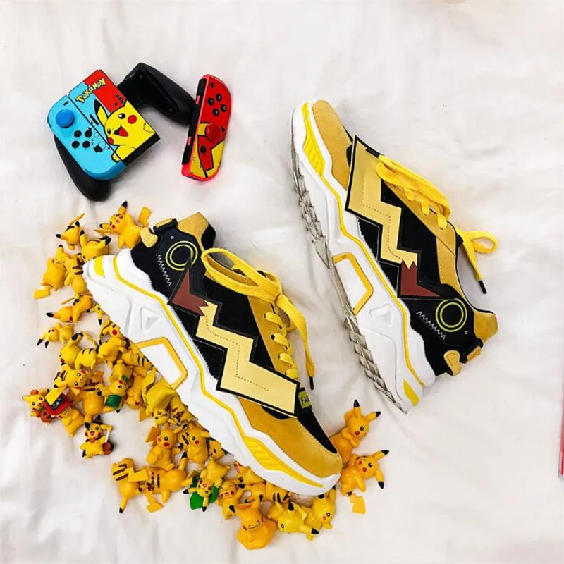Pokemon Pikachu Cartoon Casual Sneakers Shoes For Unisex - KawaiiMerch.com