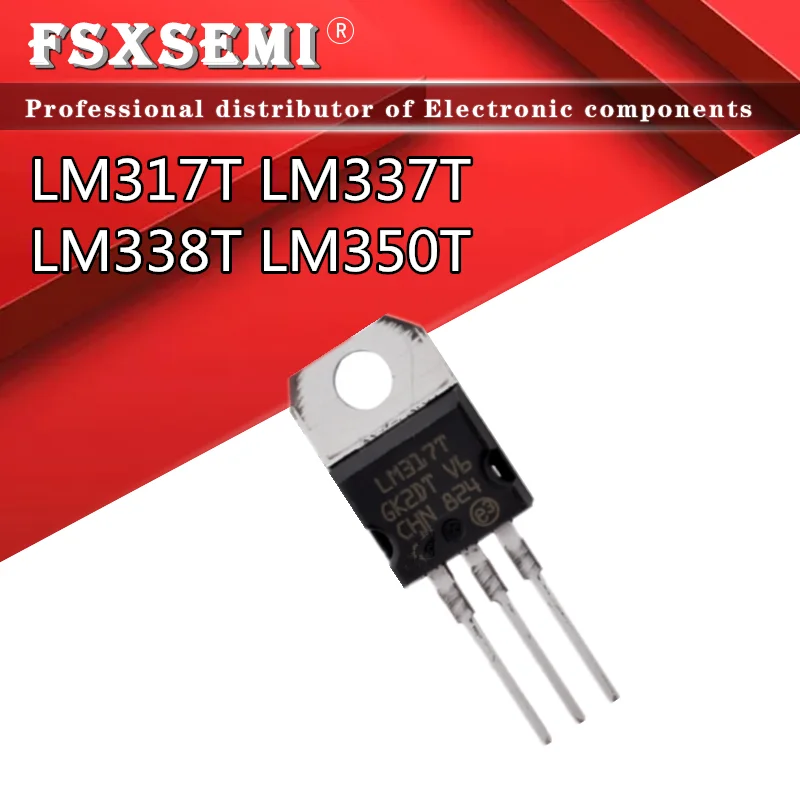 10pcs/lot Lm317t Lm337t Lm338t Lm350t To220 Voltage Regulator Ic To-220 Lm337 Lm338 Lm350 Lm317 ...