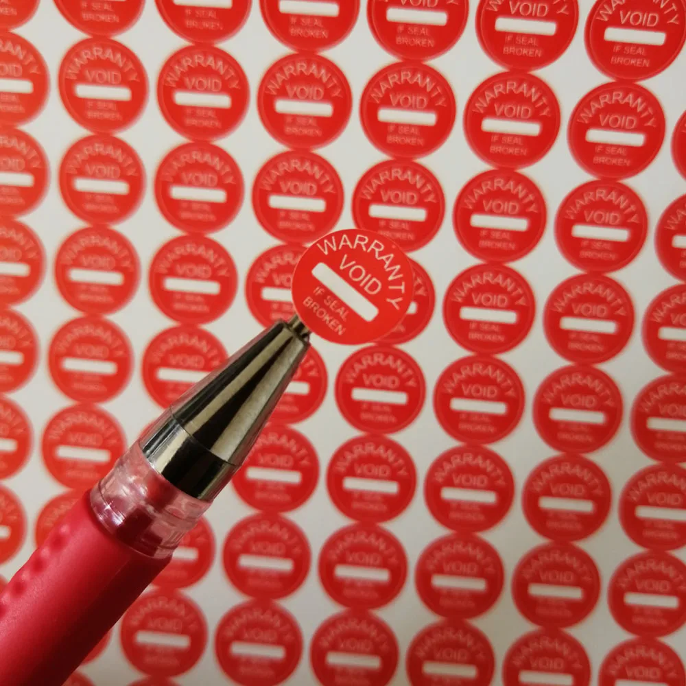 Wholesale 10mm Eggshell Fragile Temper Paper Warranty Sealing Label ...