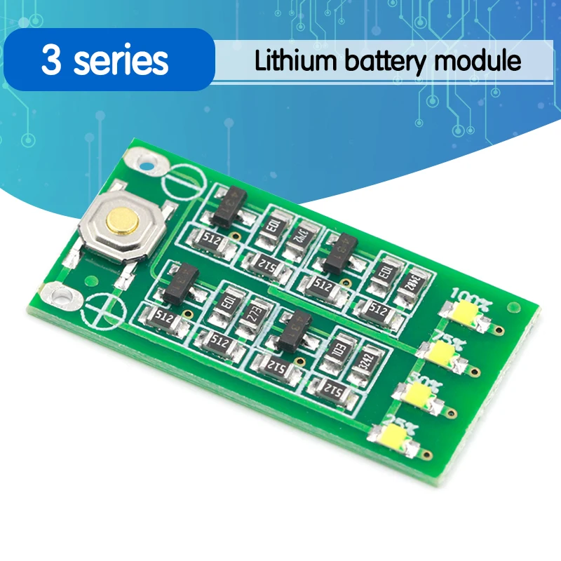 3S 11.1V 12V 12.6V Lithium Battery Capacity Indicator Module Lipo Li ...