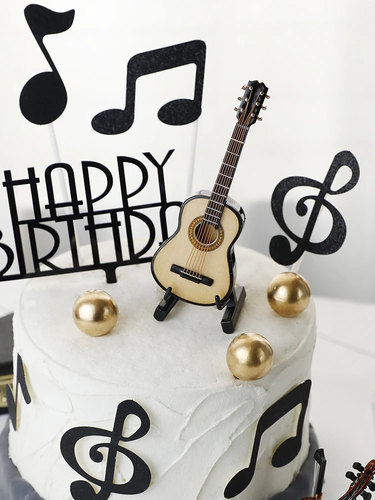 Rock your party with guitar cake decorations