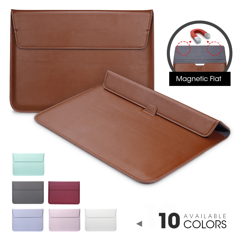 PU Leather Sleeve Protector Bag Case For Apple Macbook Air Pro Retina ...