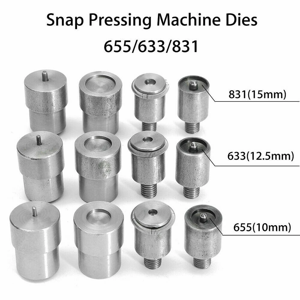 15MM 12.5MM 10MM Metal Buckle Molds Prong Snap Buttons Dies Rivets ...