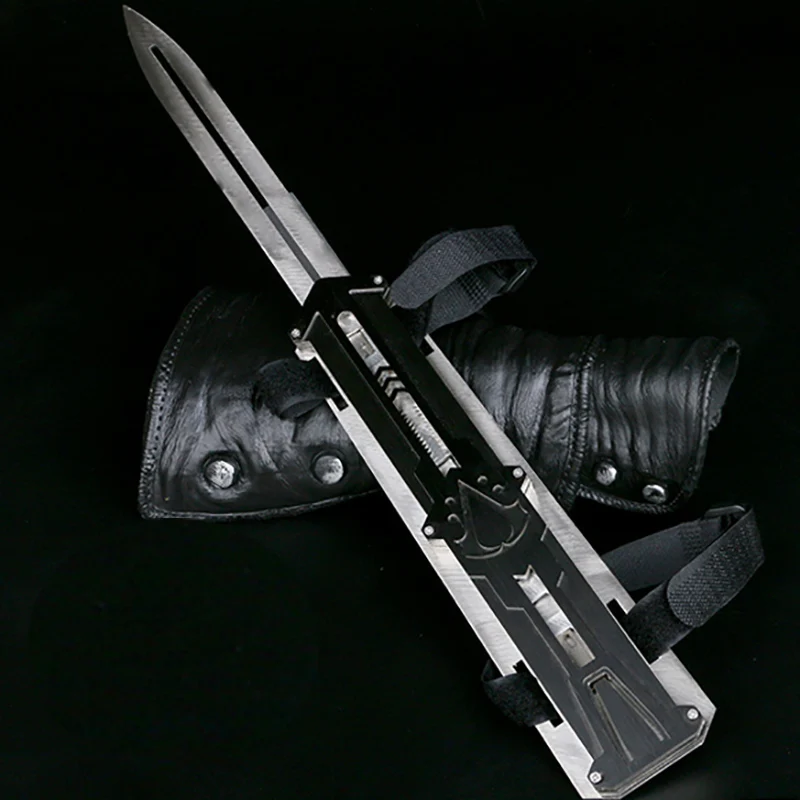 New-Metal-Different-style-blade-Hidden-Blade-Sleeve-sword-Action-Figure ...