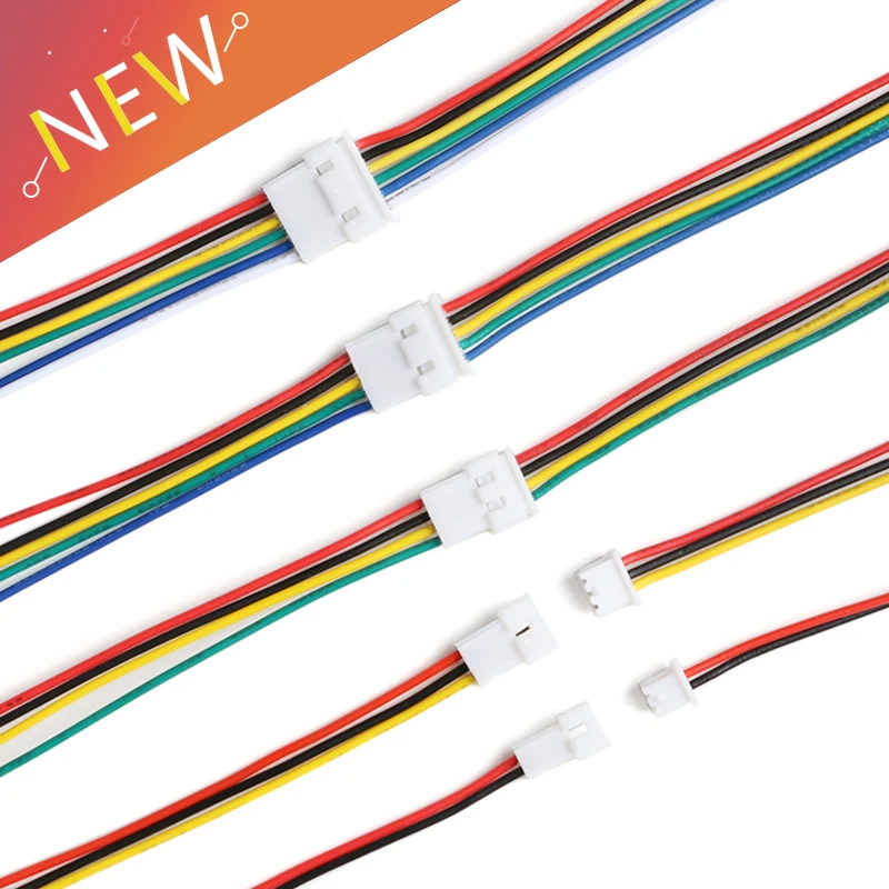5Pair Jst Wire Cable Connector JST PH 1.25mm 2 Pin Micro Male Female Connector Jack Plug ...