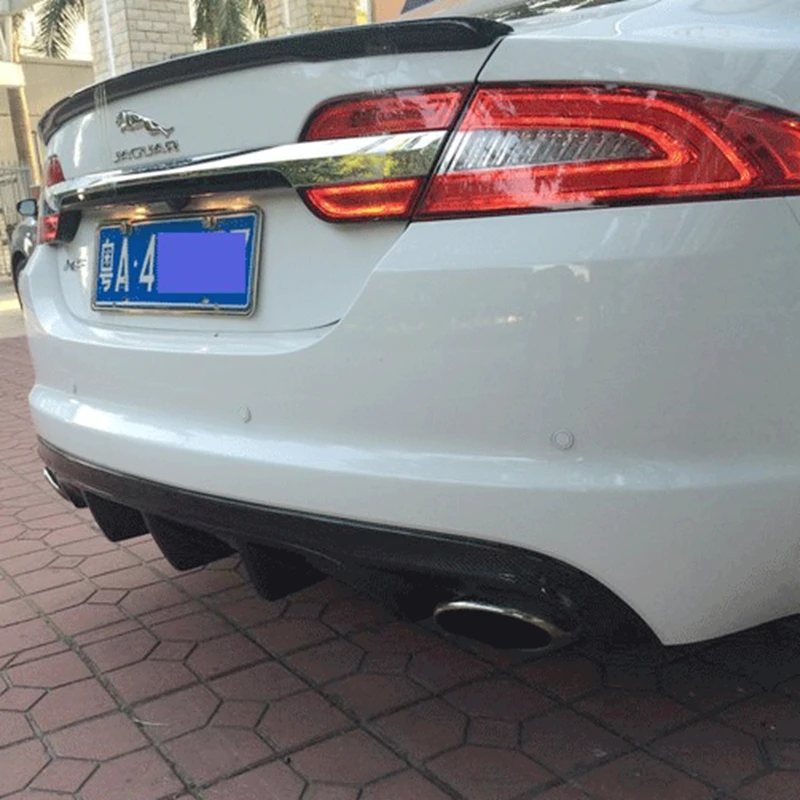 Fur Jaguar XF 2012.2013.2014.2015 Carbon Fiber Hinten Lip Spoiler Hohe Qualitat Auto Auto Diffusor Auto Modifikation AliExpress