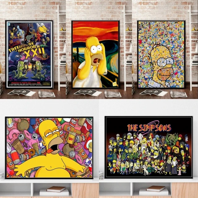 Buy The Simpsons Poster Pop Art Poster Cartoon Poster Art, 50% OFF