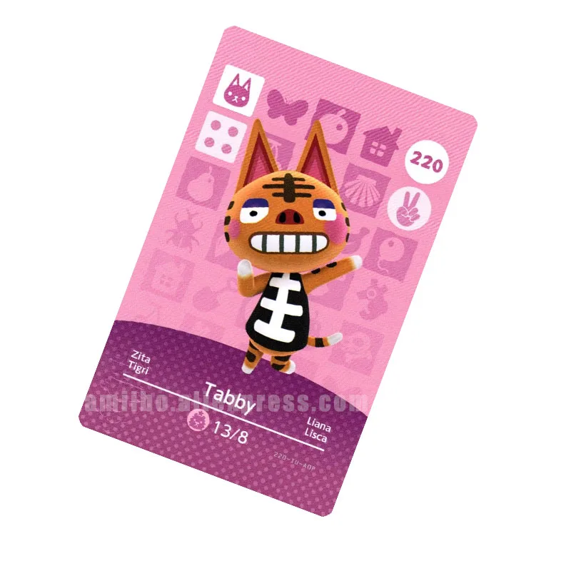 220 Tabby NFC Printing Card Animal NTA215 Printed Card Work for Games ...