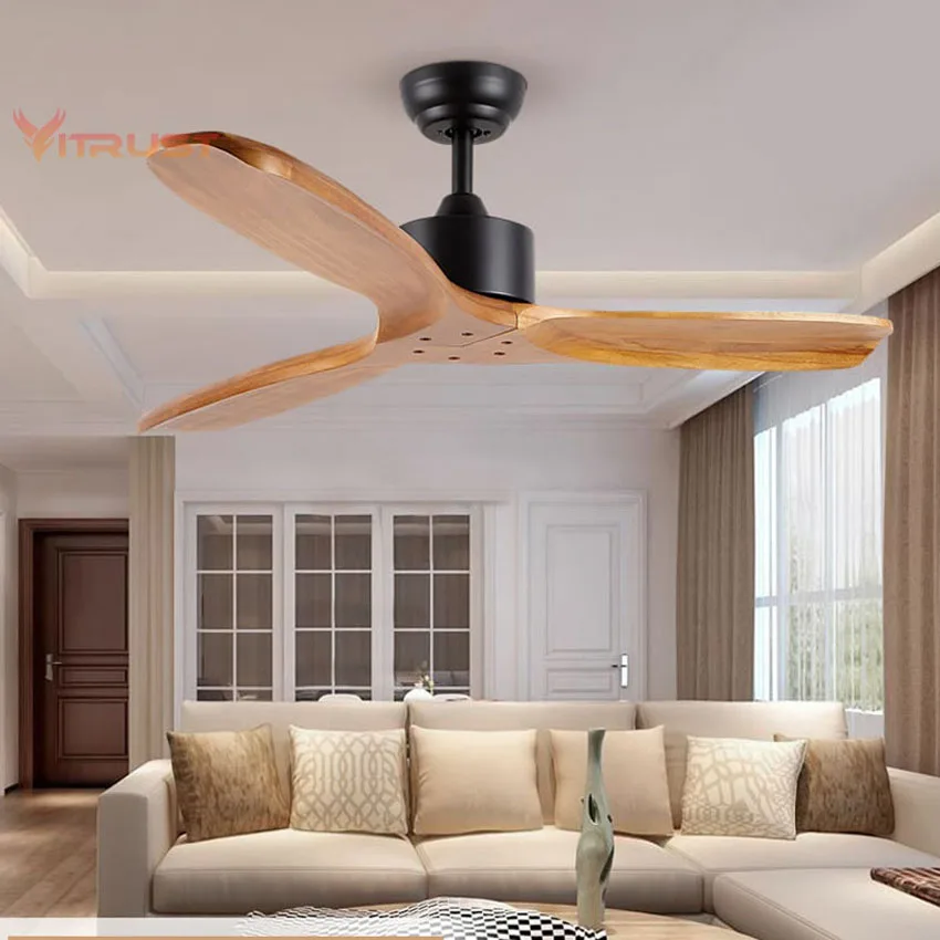 nordic-wooden-ceiling-fan-simple-modern-home-dining-room-bedroom