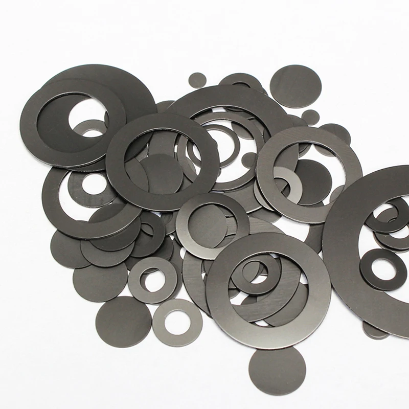 50pcs ID 2.5mm OD 5mm 8mm graphite black color nylon washers plastic ...