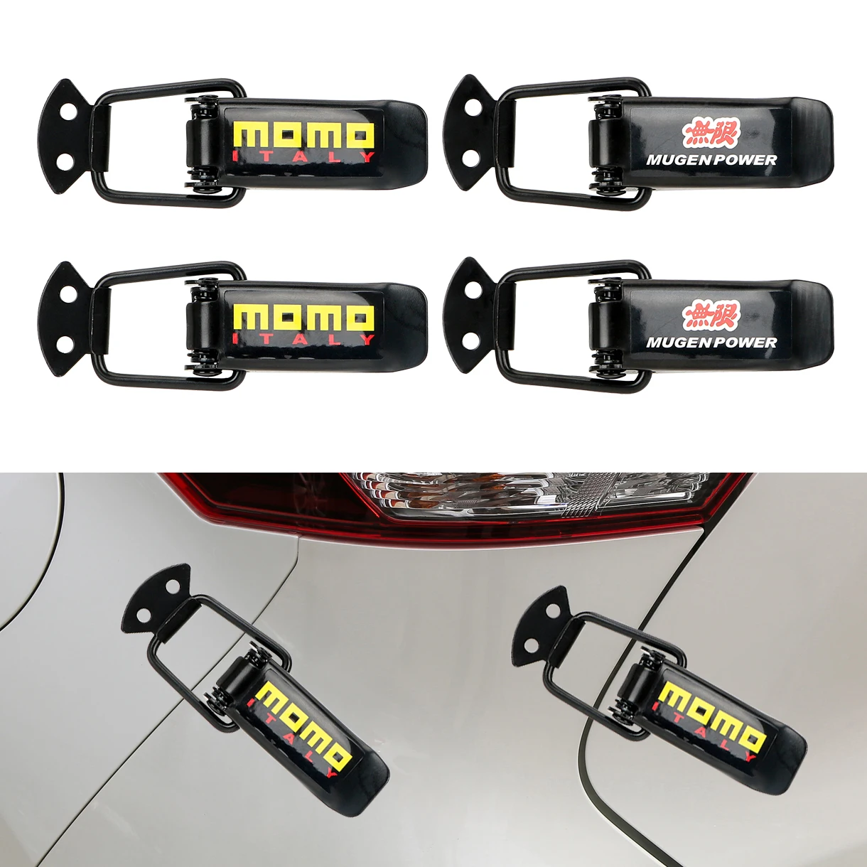 2-Pieces-Car-Bumper-Security-Hook-Car-Truck-Hood-Clip-Hasp-Lock-Clip ...