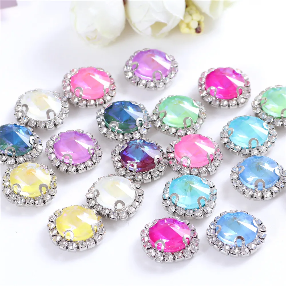 Round-Glass-Rhinestones-For-Crafts-With-Silver-Claw-Sew-on-Rhinestones ...