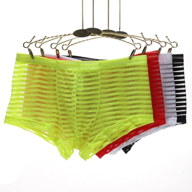 Men-Boxer-Mens-Underwear-Boxers-Sexy-Stripe-Men-s-Mesh-Transparent ...