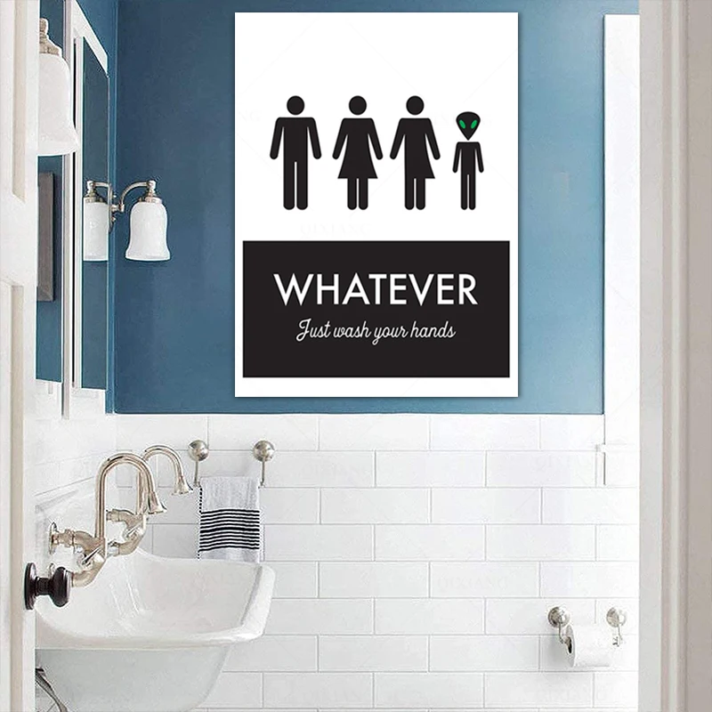 Funny Unisex Bathroom Sign
