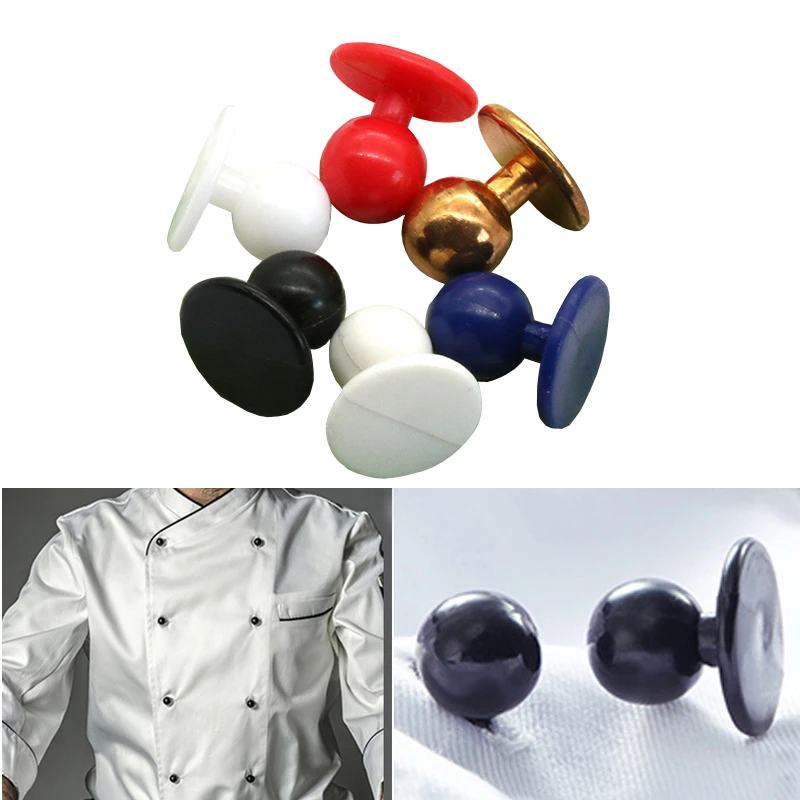 20 Pcs 11.5*18 Mm Restaurant Chef Uniforms Suit Buttons Plastic Buttons ...