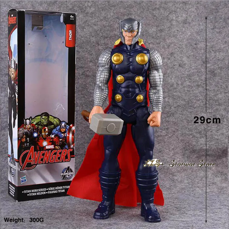 30cm Marvel Avengers Endgame Thanos Spiderman Hulk Iron Man Captain ...