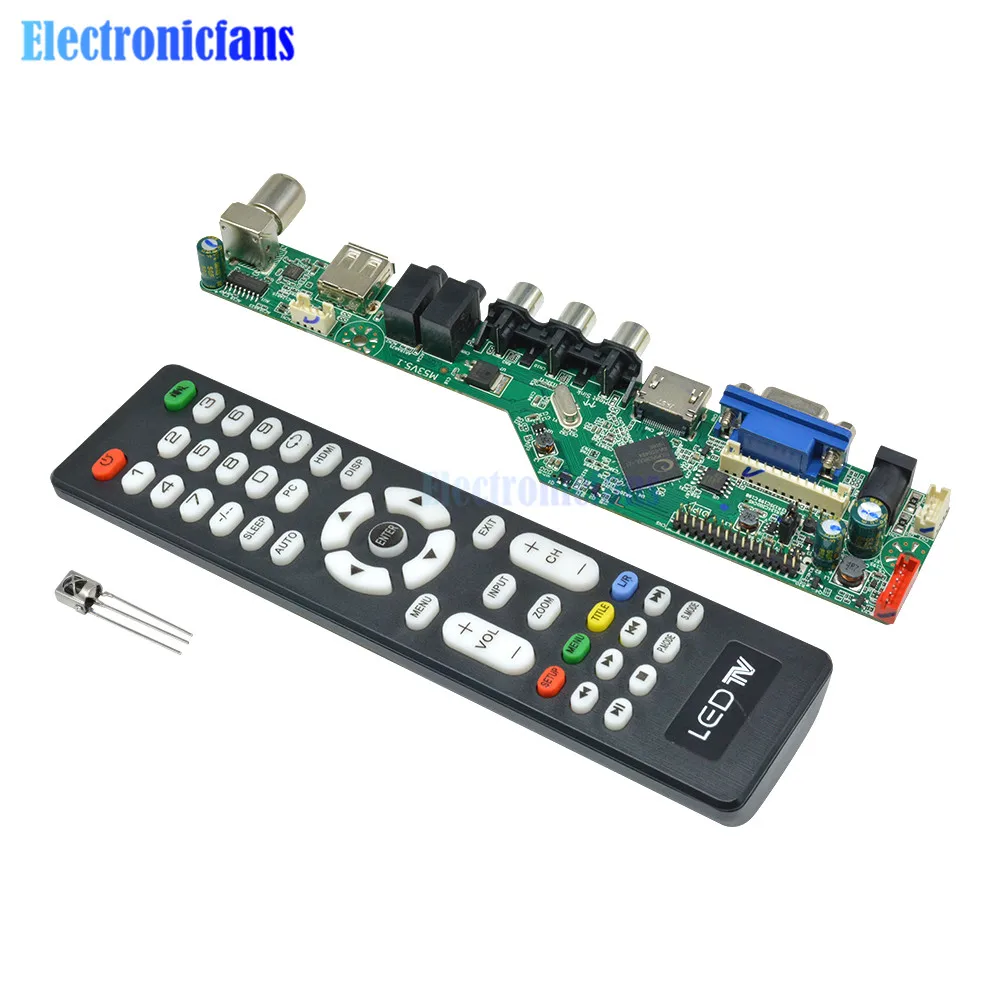 New-Universal-LCD-Controller-Board-Resolution-TV-Motherboard-VGA-AV-TV ...