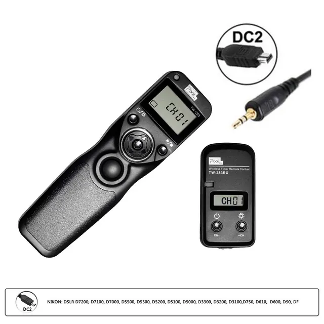 Pixel TW-283 TW 283 Wireless Timer Remote Control Shutter Release (DC0 ...